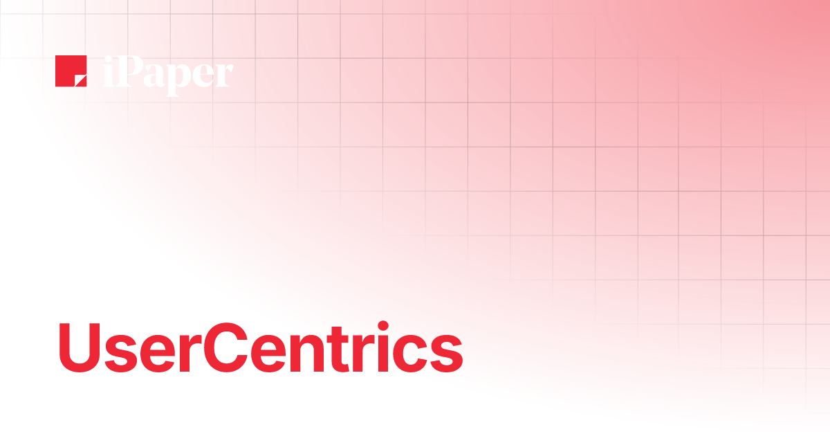 UserCentrics | iPaper Technical Documentation