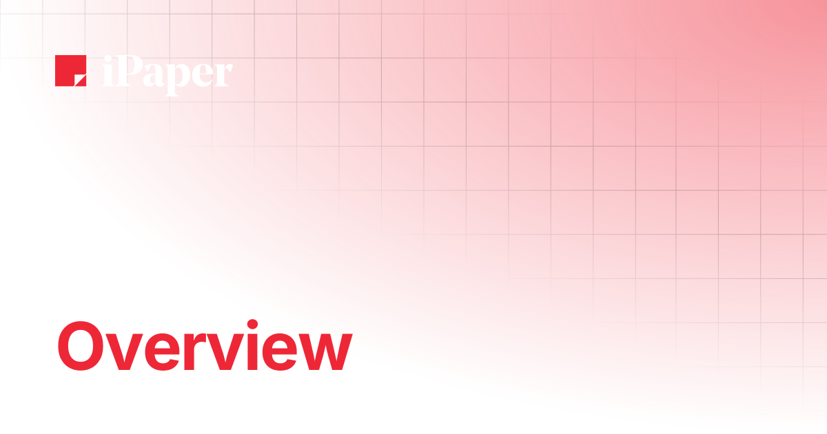 Overview | iPaper Technical Documentation