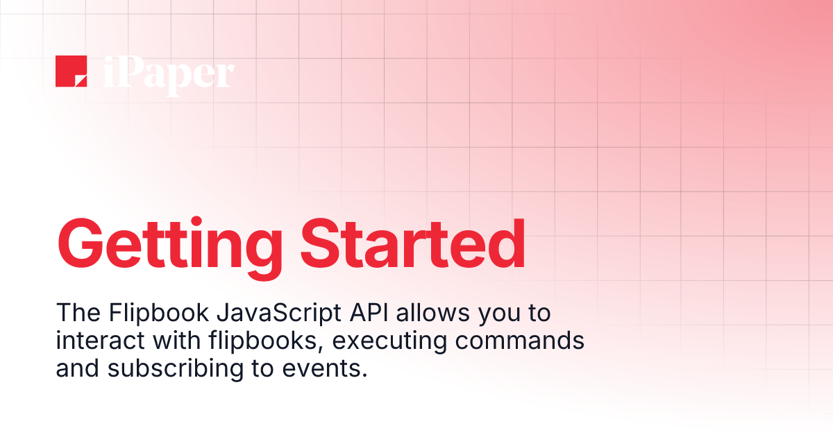 Getting Started | iPaper Technical Documentation